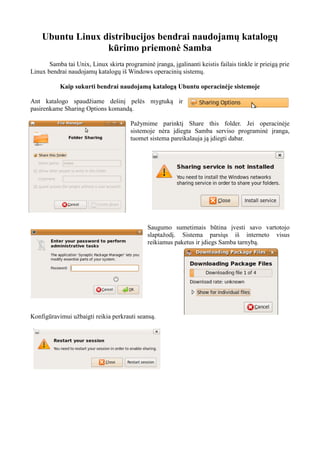 Ubuntu failu share_unix_net_komandos | PDF