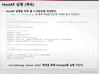 Ubuntu Host AP Setting | PPT