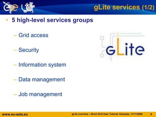 gLite Overview | PPTX | Computing | Technology & Computing