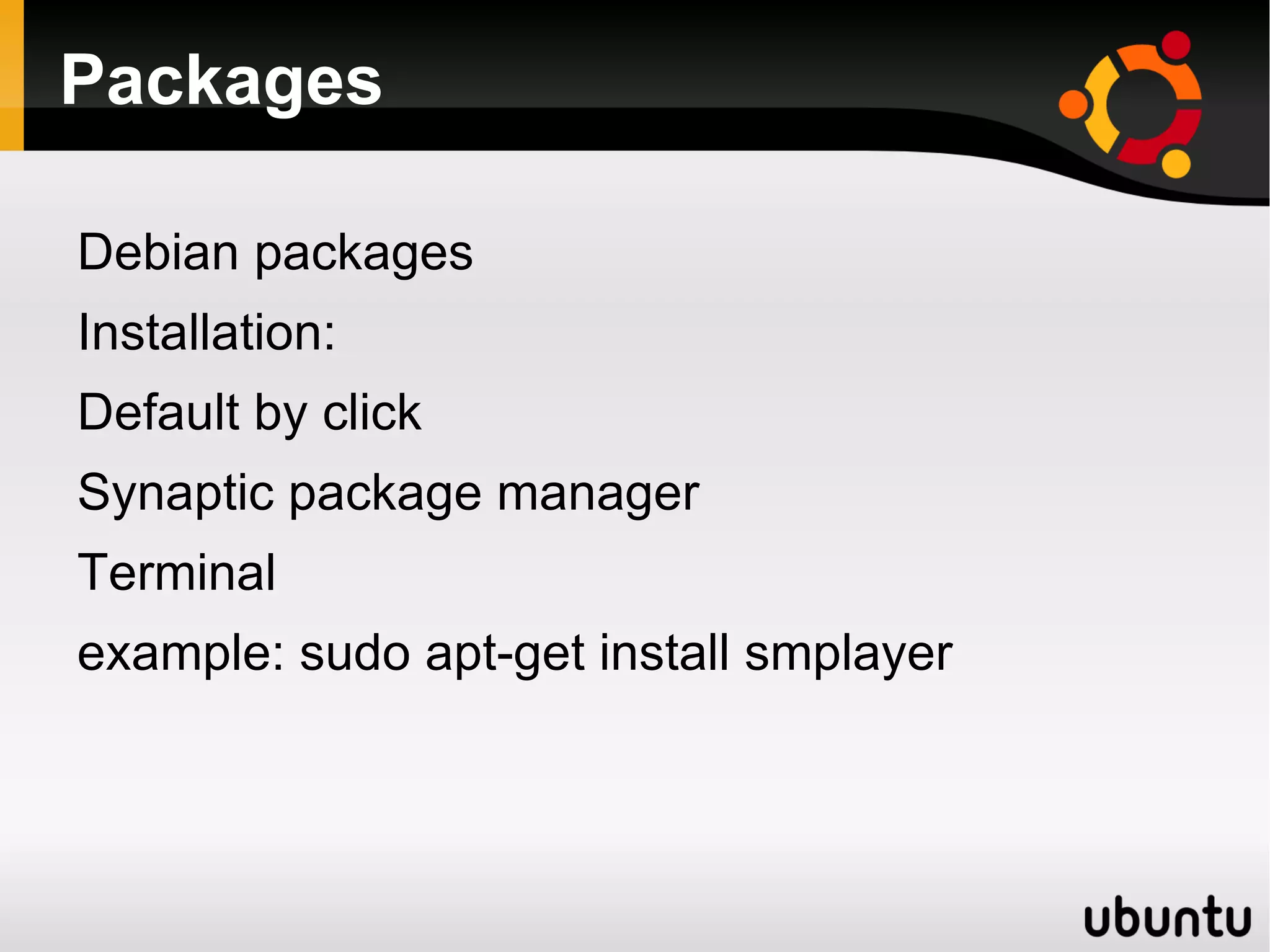 Ubuntu presentation | PPT