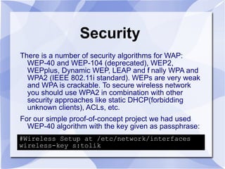 Ubuntu server wireless access point (eng) | PPT