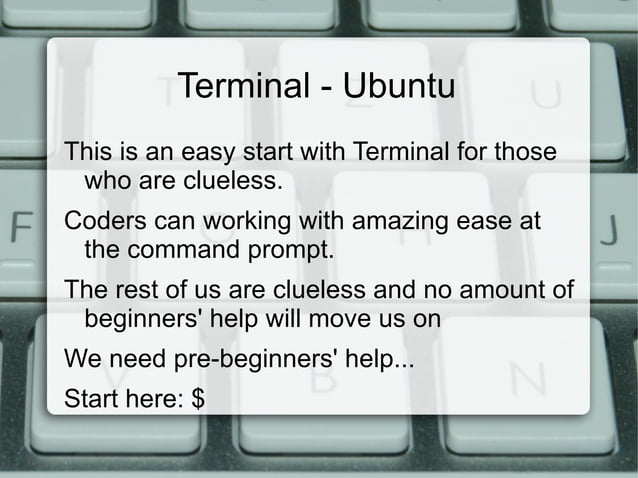 Ubuntu Terminal | PPT