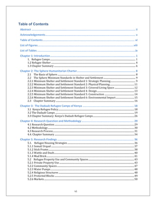 Sphere Humanitarian Standards for Shelter and Settlement Planning in ...
