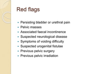 Urinary incontinence | PPT