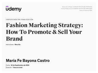 Fashion Marketing Strategy - How to promote & sell your brand | PDF