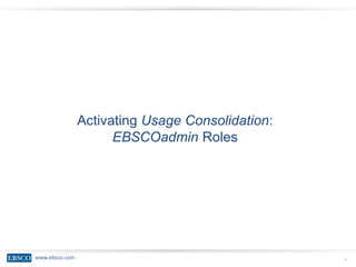 EBSCO Usage Consolidation HLM-ENET Comparison | PPT