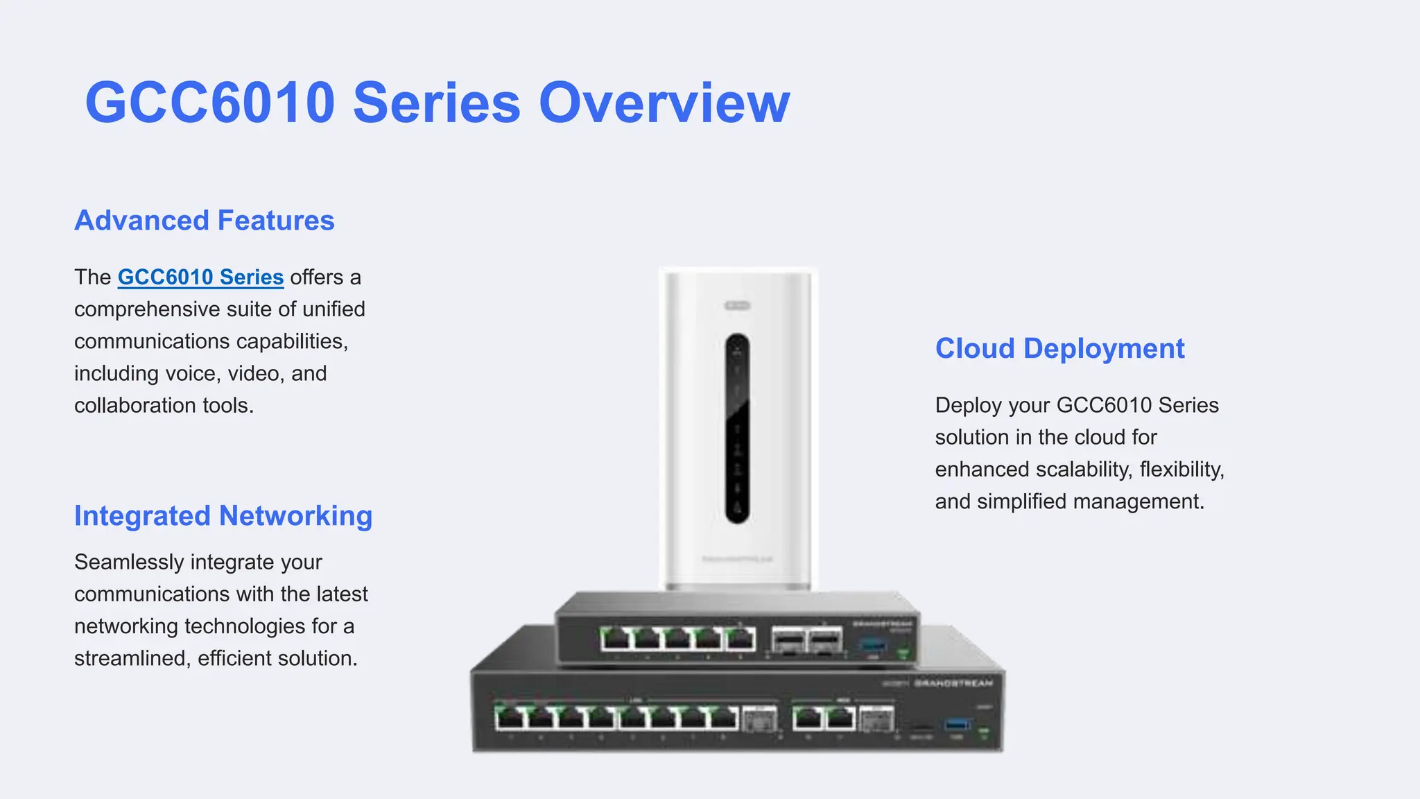 Grandstream GCC6010 Series | Cloud Infotech | PPTX