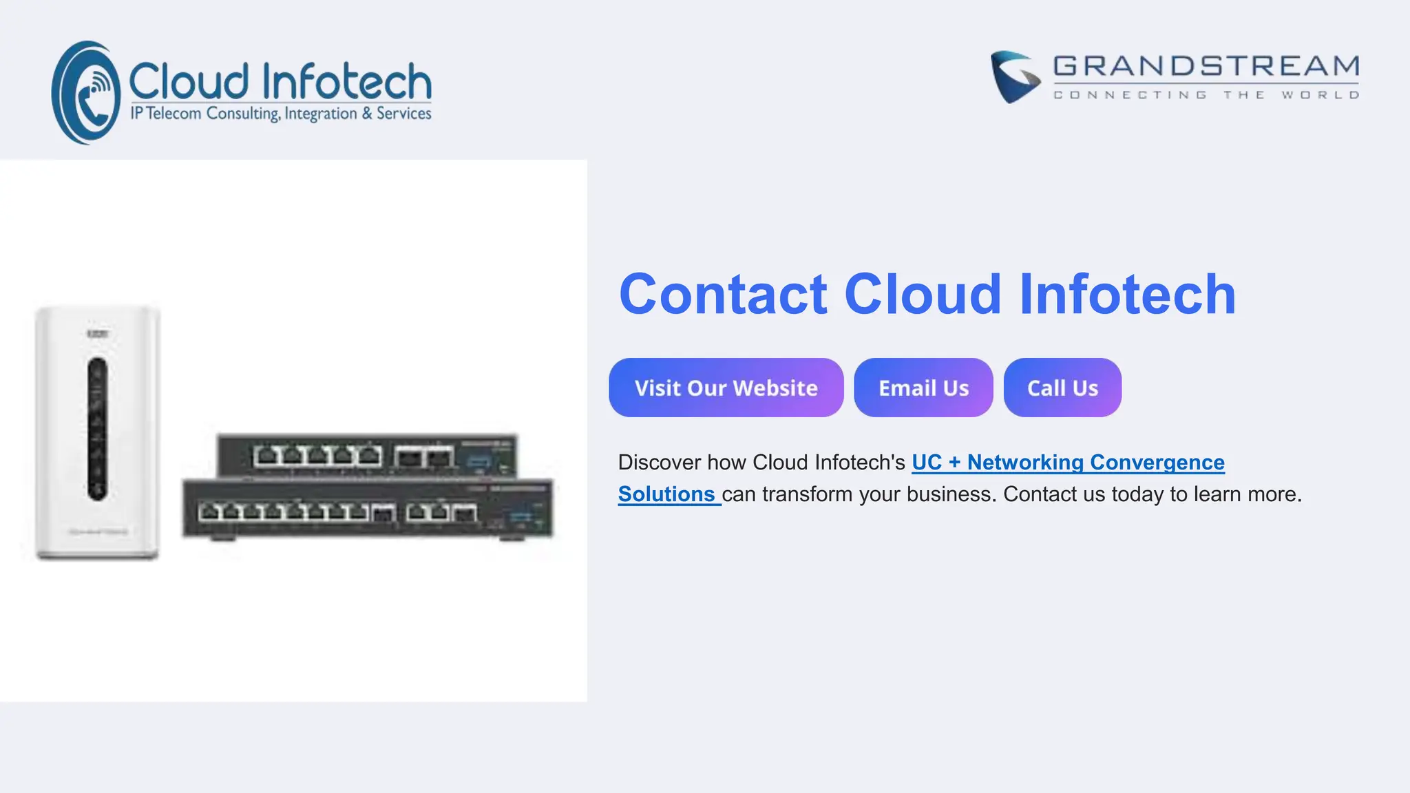 Grandstream GCC6010 Series | Cloud Infotech | PPTX