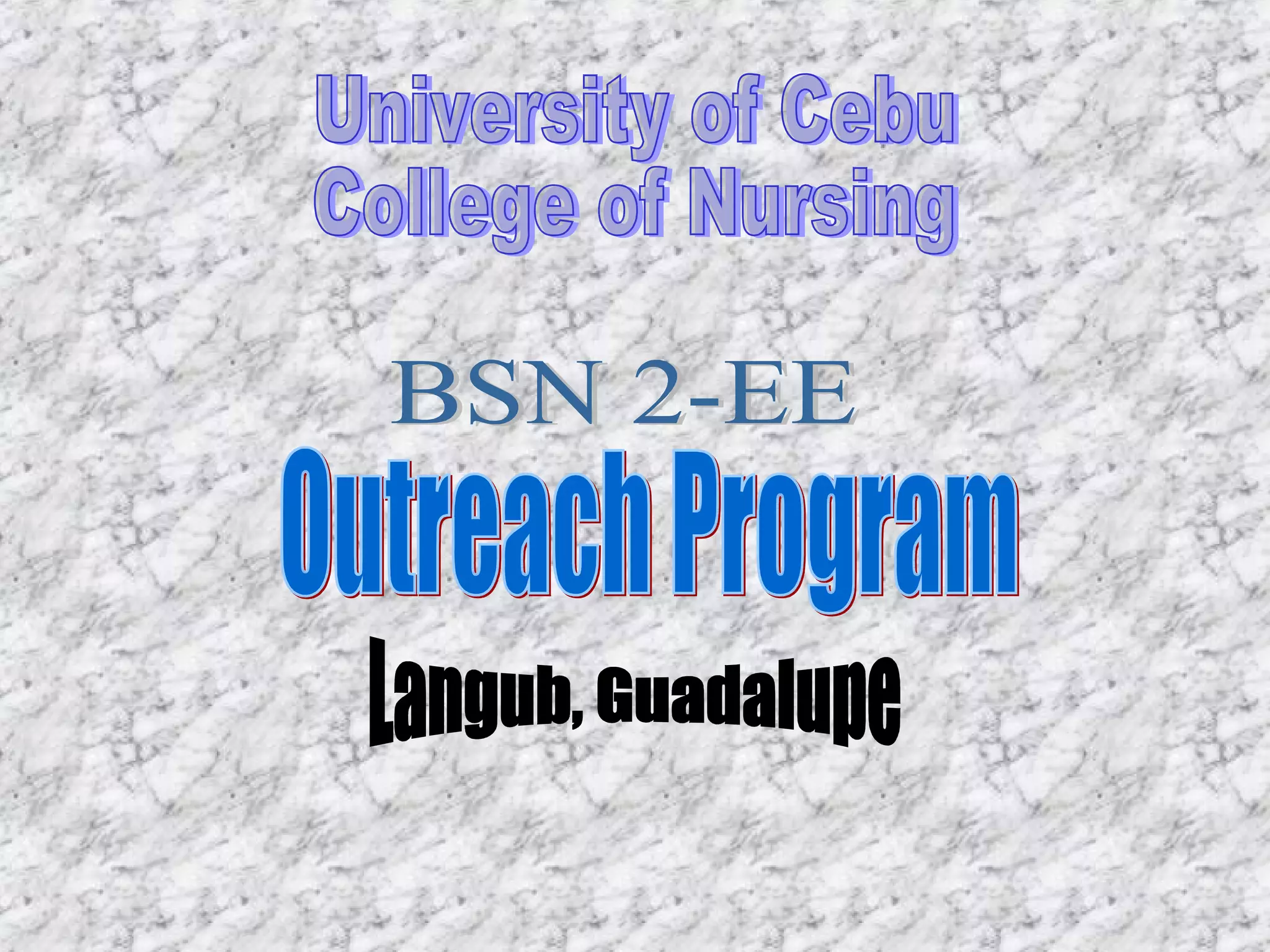 UC Nursing CESDEV 2 Ee Langub Swm | PPT