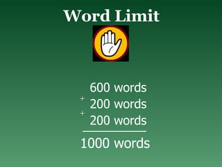 UC Personal Statement: 2006-2007 | PPT