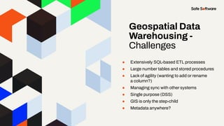 Building Geospatial Data Warehouse for GIS by GIS with FME | PDF