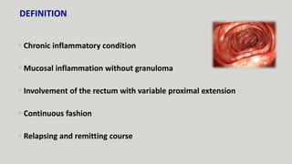 ULCERATIVE COLITIS MANAGEMENT | PPTX