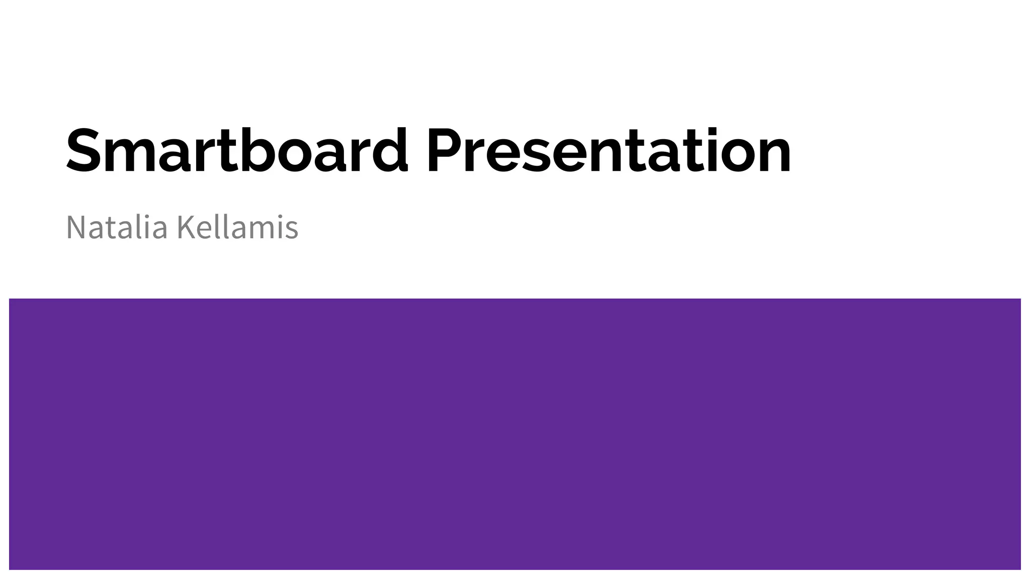 Smartboard presentation | PPT