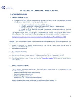 UC3M Study Programs | PDF