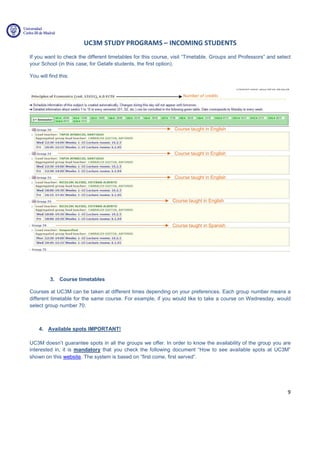 UC3M Study Programs | PDF