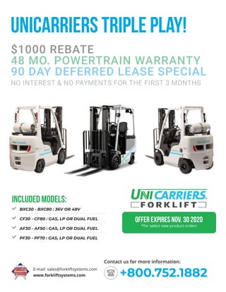 UniCarriers Triple Play | PDF