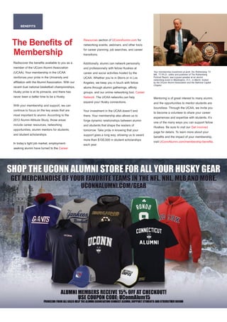 UConn Alumni Association - The benefits of membership | PPT