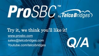 UCaaS with 3cx and ProSBC | PPT