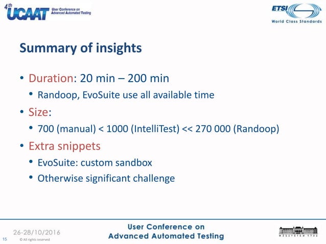 Evaluating code-based test-generator tools | PPT