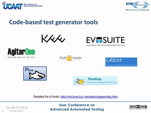 Evaluating code-based test-generator tools | PPT