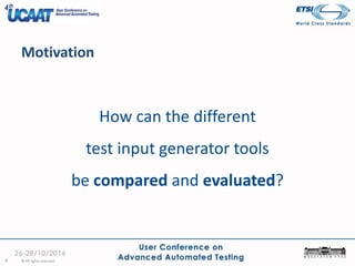 Evaluating code-based test-generator tools | PPT