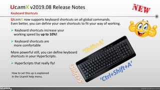 Ucam x v2019.08 Release Notes (EN) | PDF