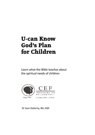 U CAN KNOW GOD'S PLAN FOR CHILDREN | PDF