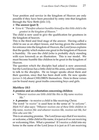 U CAN KNOW GOD'S PLAN FOR CHILDREN | PDF