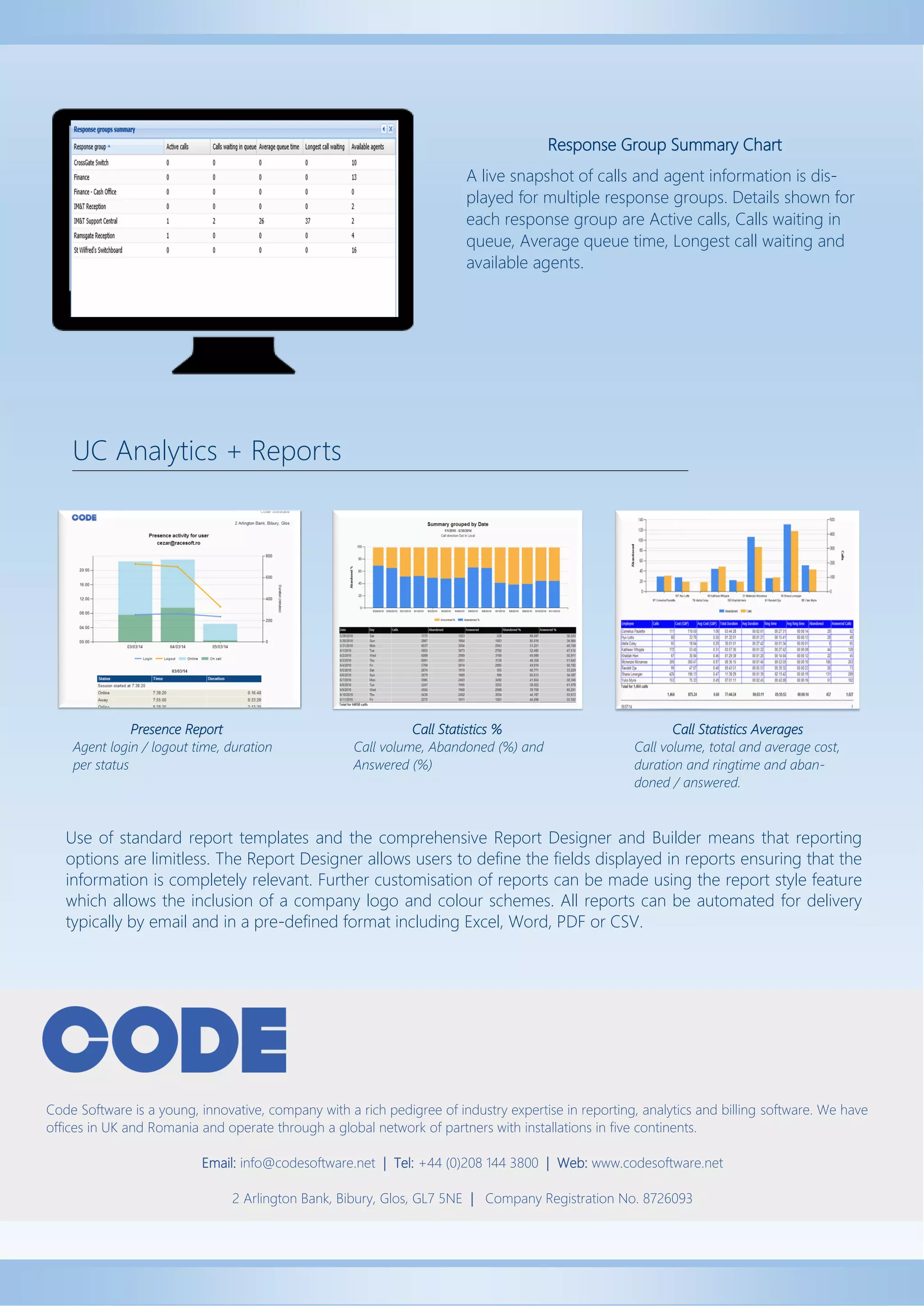 UC Analytics + The cost effective alternative to Contact Centre ...