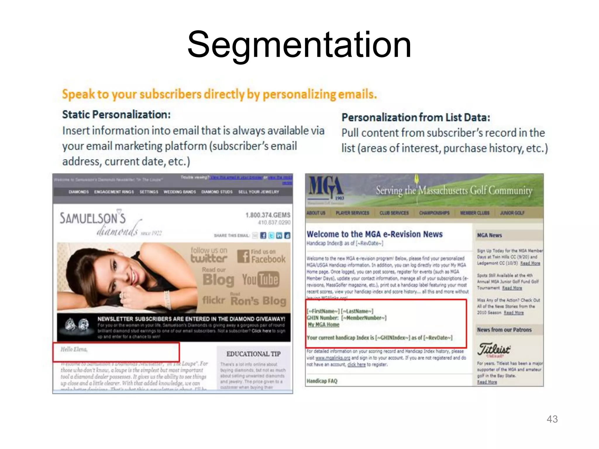 The Anatomy of an Email & Improving Conversions | PDF