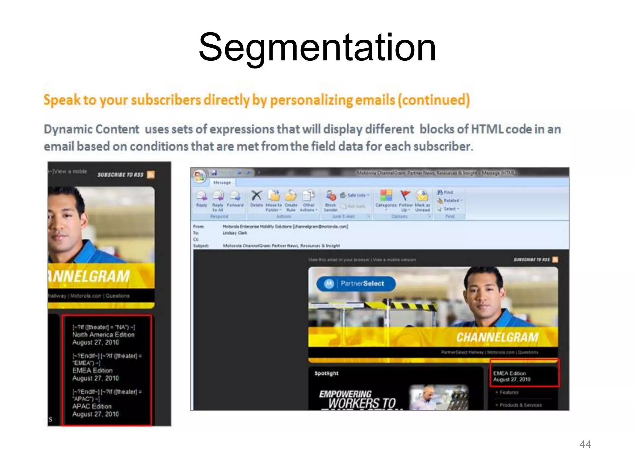 The Anatomy of an Email & Improving Conversions | PDF