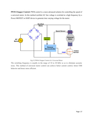 Major Project Synopsis Report on IoT based DC Motor Through a Web-site ...
