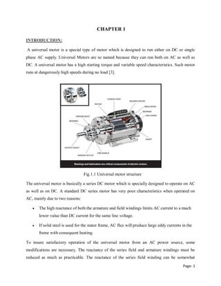 Major Project Synopsis Report on IoT based DC Motor Through a Web-site ...