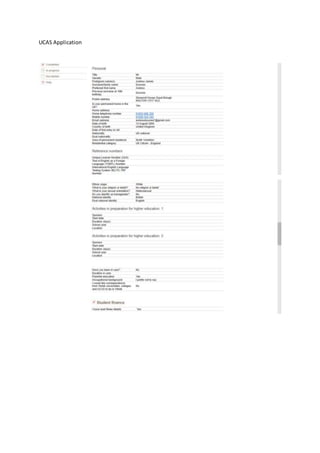Ucas application | PDF