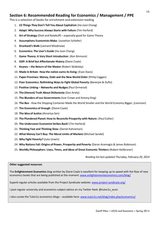 Geoff Riley UCAS Economics Guide June 2014 | PDF | Undergraduate ...