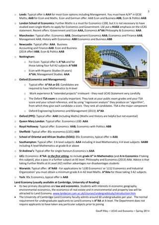 Geoff Riley UCAS Economics Guide June 2014 | PDF | Undergraduate ...