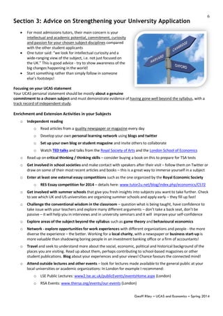 Geoff Riley UCAS Economics Guide June 2014 | PDF | Undergraduate ...