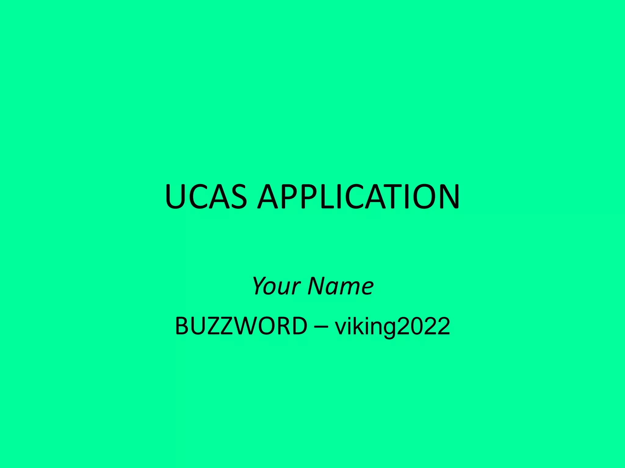 Ucas proforma | PPTX