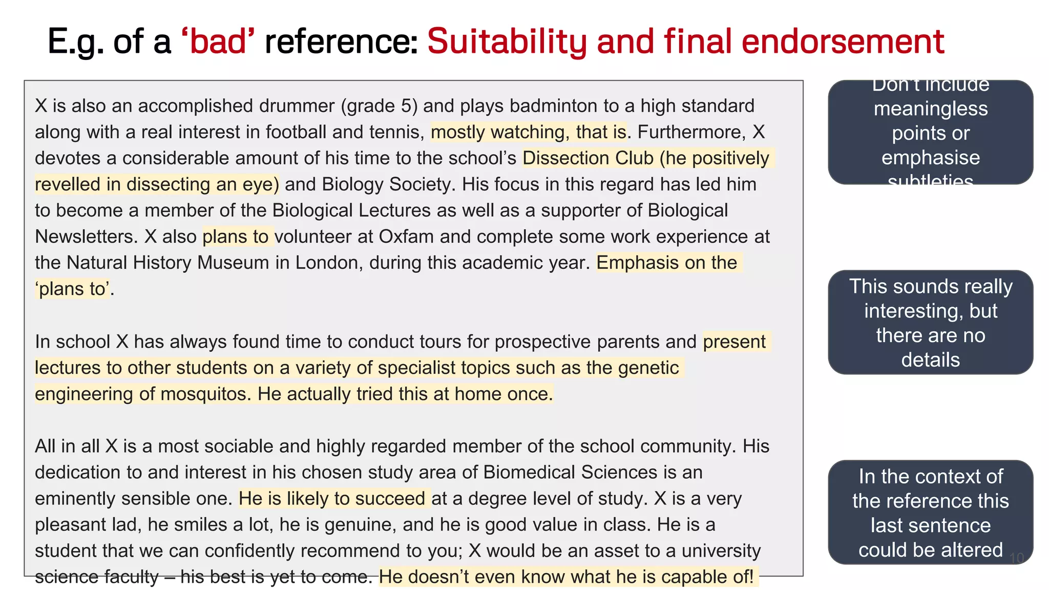 A Beginner's Guide to Writing a UCAS Reference | PPTX