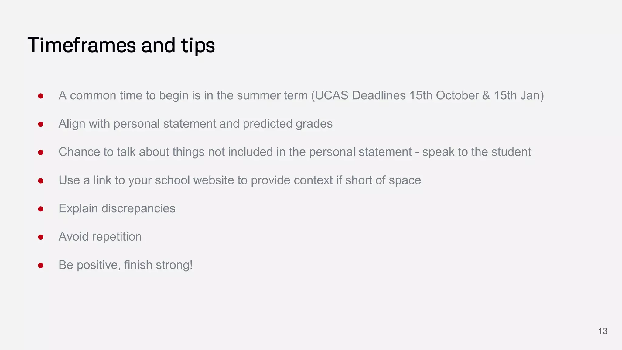 A Beginner's Guide to Writing a UCAS Reference | PPTX
