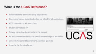 A Beginner's Guide to Writing a UCAS Reference | PPTX