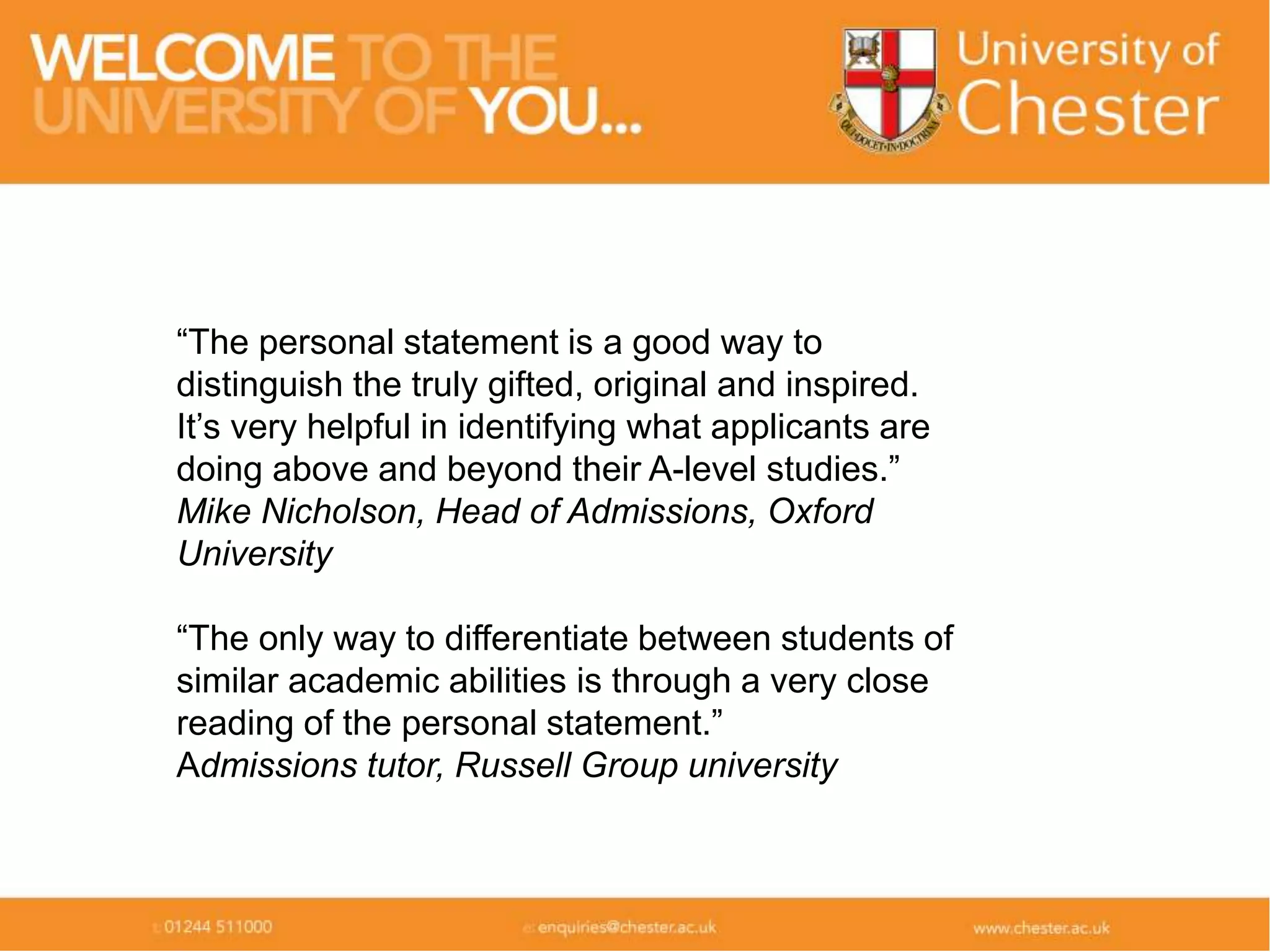 UCAS timeline Personal Statement ppt | PPT