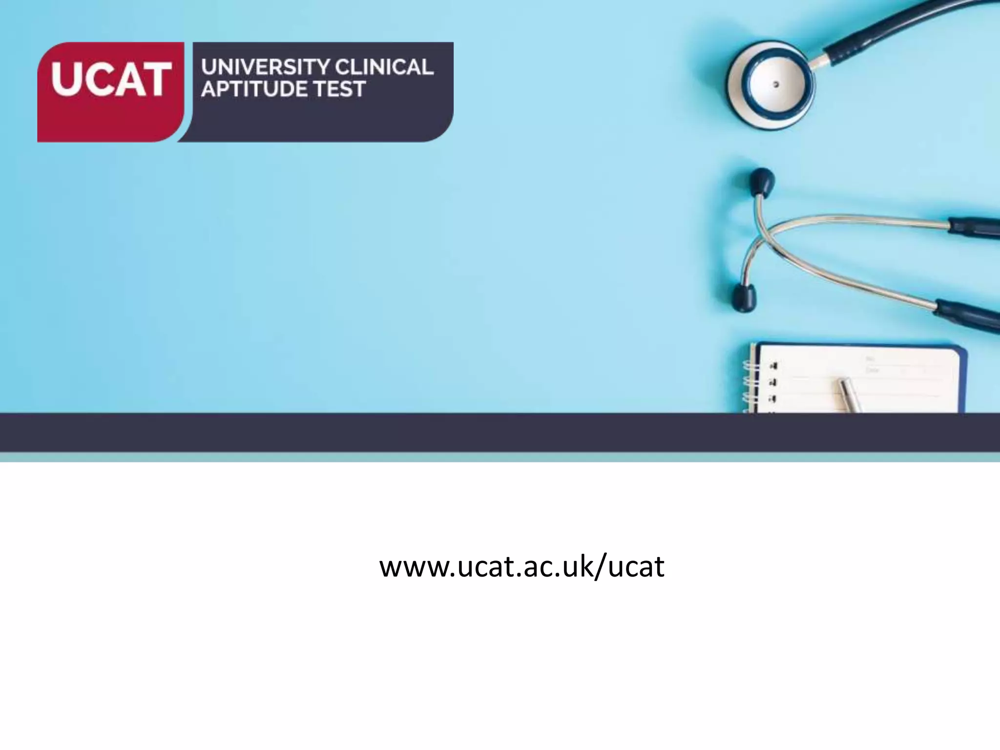 UCAT introduction - Parts and formats | PPTX