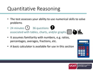 UCAT introduction - Parts and formats | PPTX