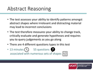 UCAT introduction - Parts and formats | PPTX