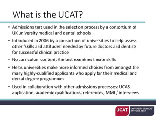 UCAT introduction - Parts and formats | PPTX