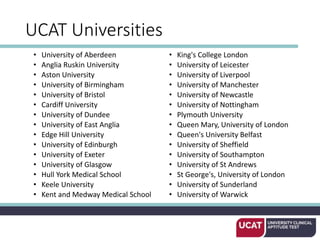 UCAT introduction - Parts and formats | PPTX