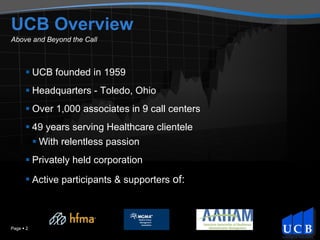 UCB Overview | PPT