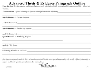 Ucbhssp augustus builds a roman empire workshop presentation | PPT