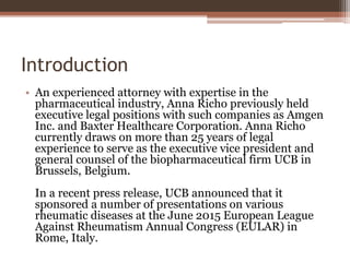 UCB Presents New Clinical Data at EULAR 2015 | PPT